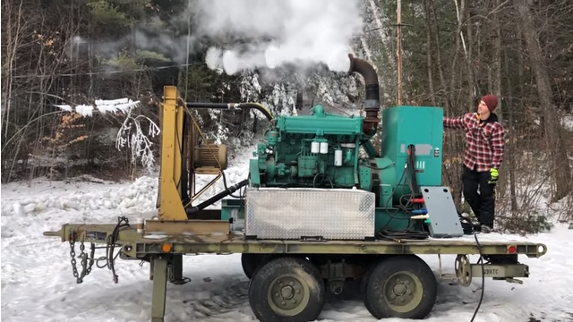 335HP diesel engine cold start – Canvids