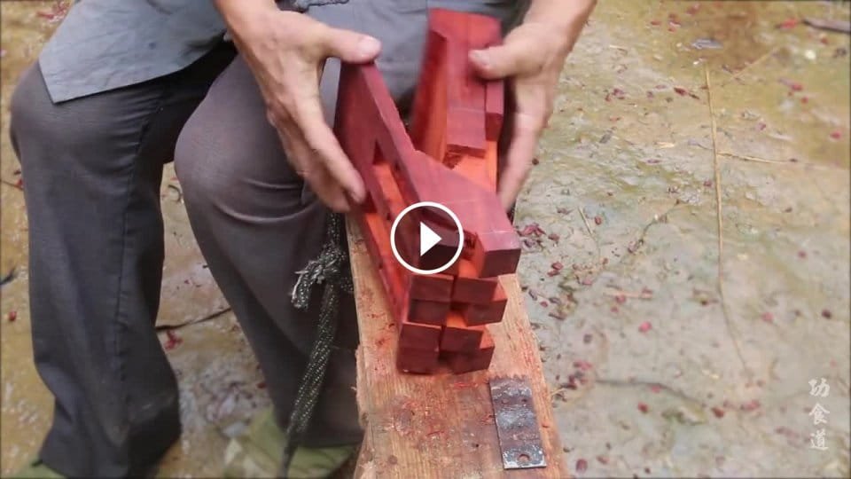 Chinese carpenter skills using only handy tools – Canvids