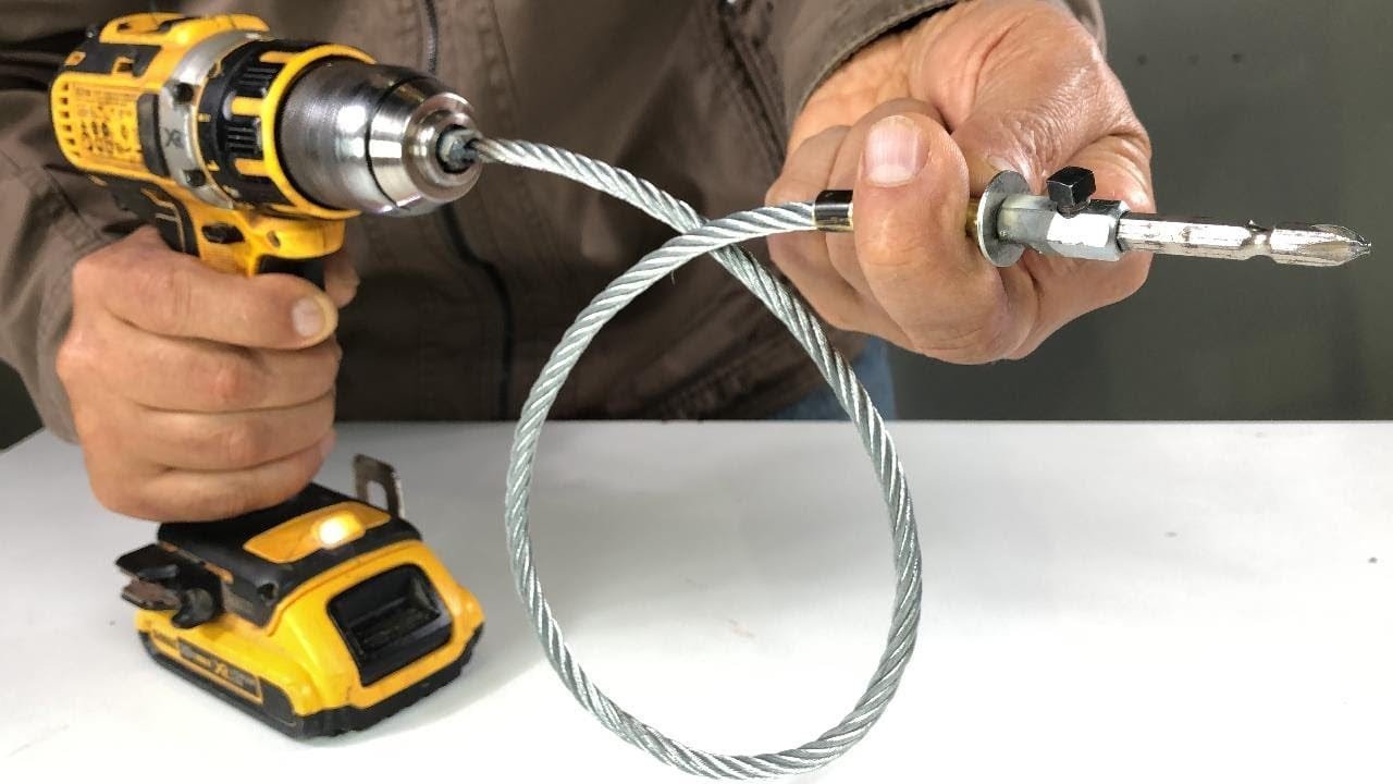 A trick for easy drill – flexible screwdriver – Canvids