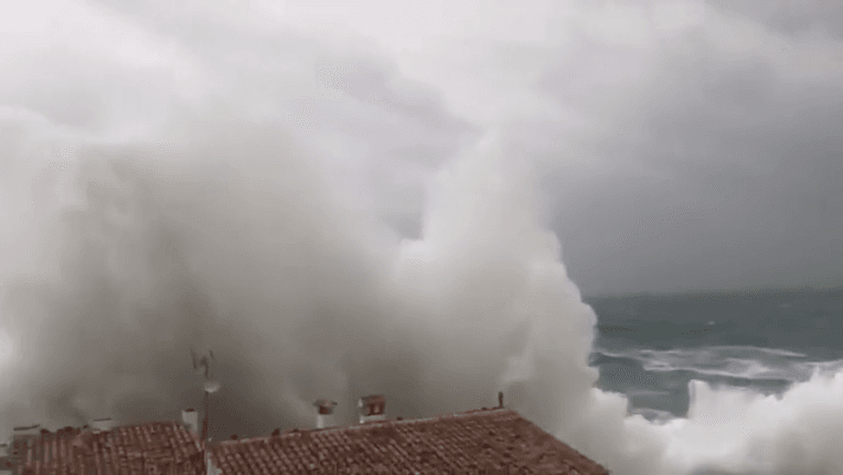 14 meters waves in Balearic Islands, Spain – Canvids