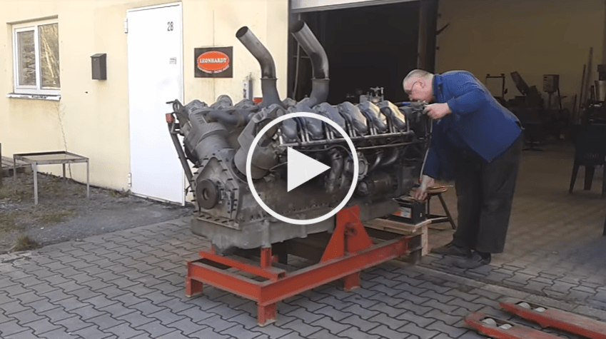 Panzer V Panther start-up – Maybach V12 petrol engine (690 hp) – Canvids