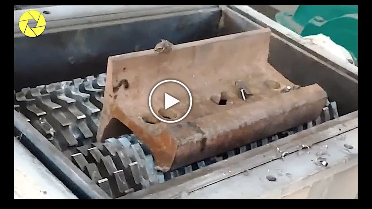 Experiment: Testing a shredding machine with the strongest steel ...
